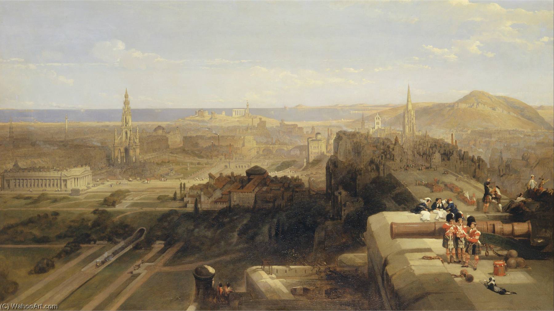 Purchase Oil Painting Replica Edinburgh from the Castle, 1847 by David ...