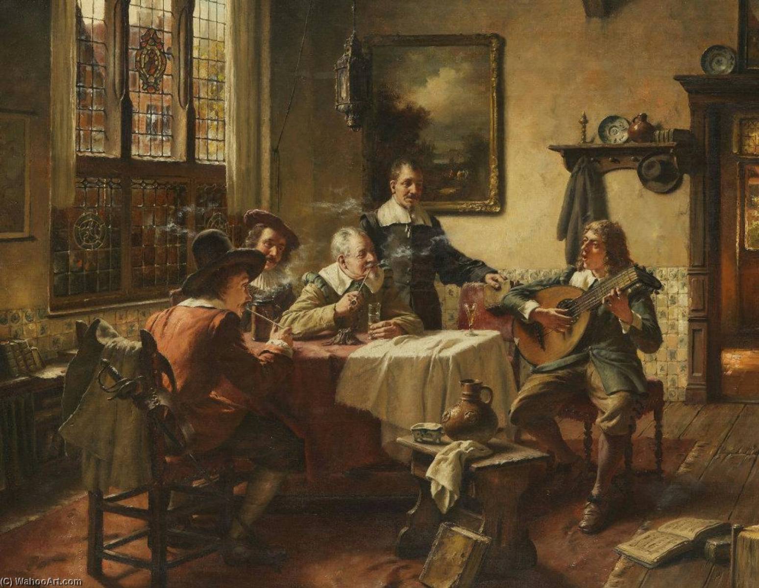 Le joueur de luth de Fritz Wagner Fritz Wagner | ArtsDot.com