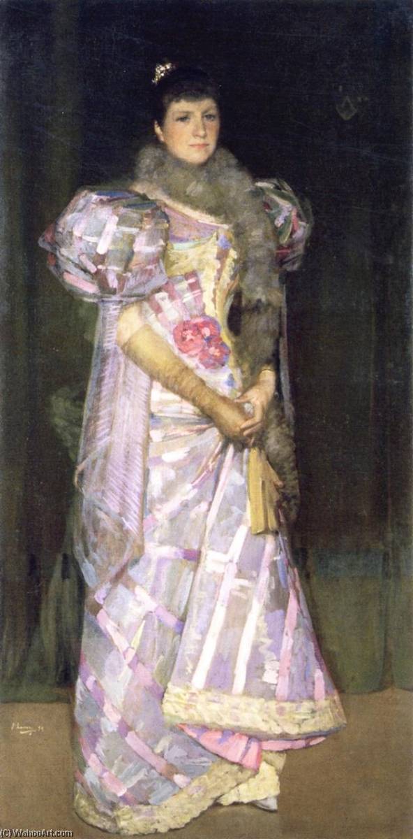 Oil Painting Replica Mrs. Fitzroy Bell, 1894 by John Lavery | ArtsDot.com