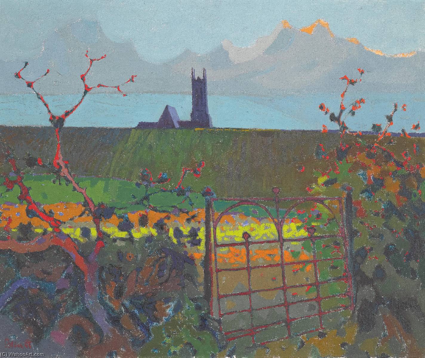 Get Paintings Reproductions Ballywillan Church by Colin Middleton ...