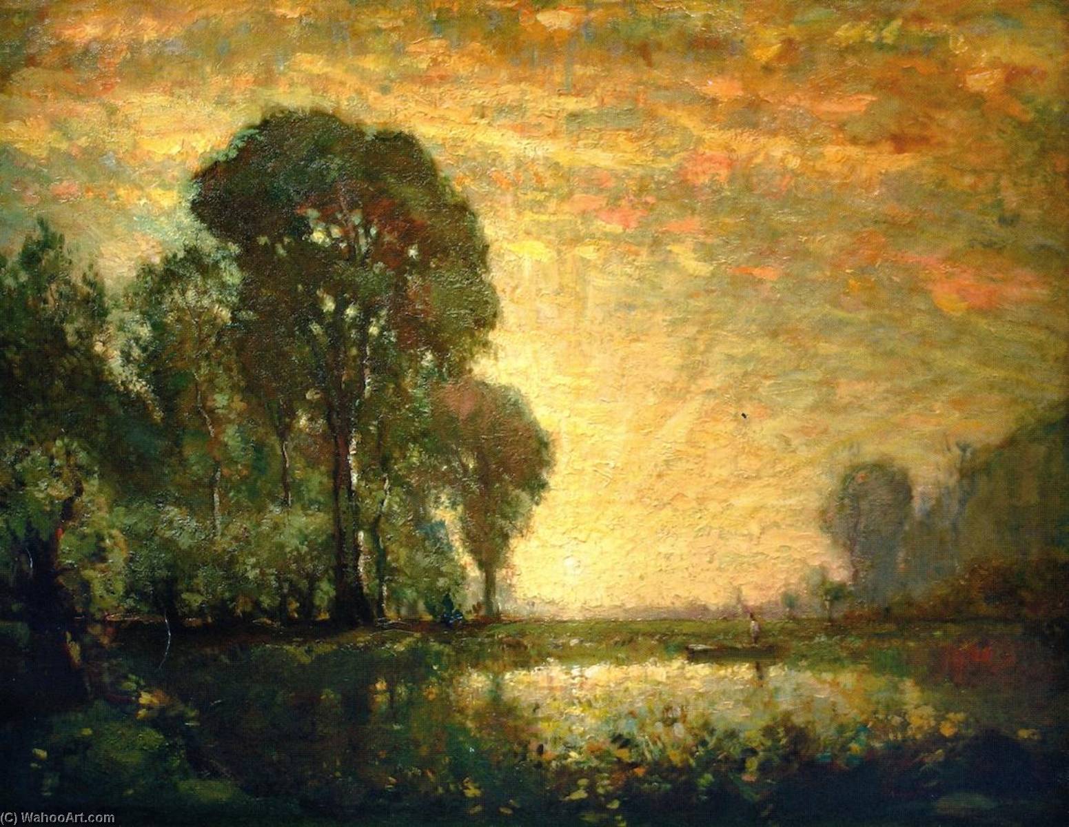 Art Reproductions Evening Sky by Henry Ward Ranger (1858-1916 ...