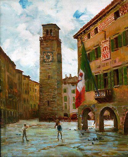 Comprar Reproducciones De Arte Del Museo Riva sur le lac de Garde (titre inscrit) de Bouchor ...