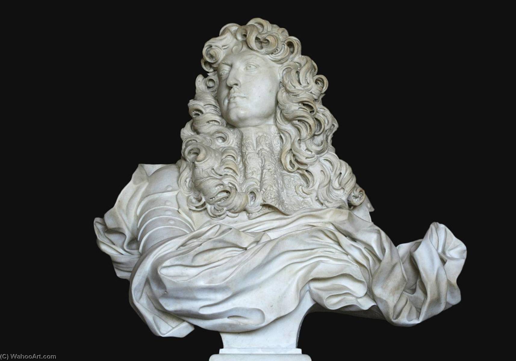 Oil Painting Replica Louis XIV of France (bust), 1665 by Gian Lorenzo ...