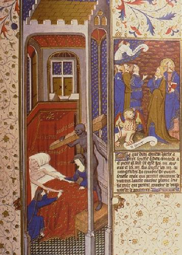 Oil Painting Replica Grandes Heures de Rohan (also known as office of ...