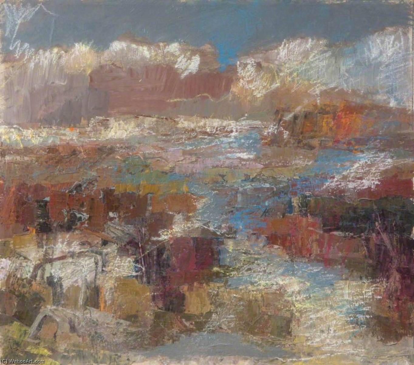 Art Reproductions Sun on the Northern Ridge, Skomer by Ray Howard Jones ...