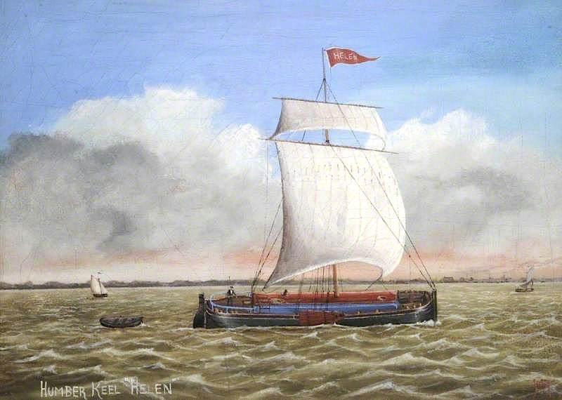 Purchase Oil Painting Replica Humber Keel, `Helen` by Reuben Chappell ...