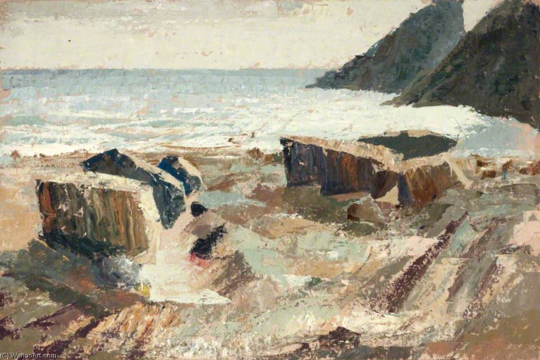 Artwork Replica Seascape (study) by Ray Howard Jones (Inspired By ...