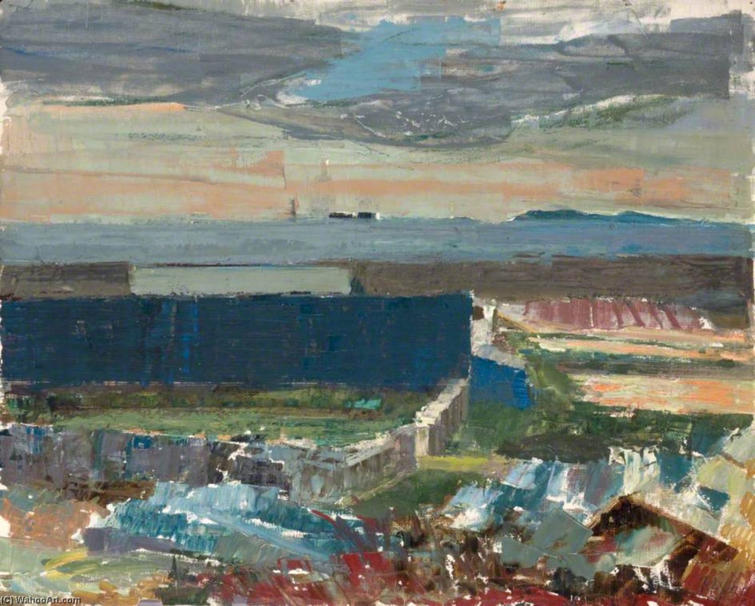 Museum Art Reproductions Landscape (study) by Ray Howard Jones ...