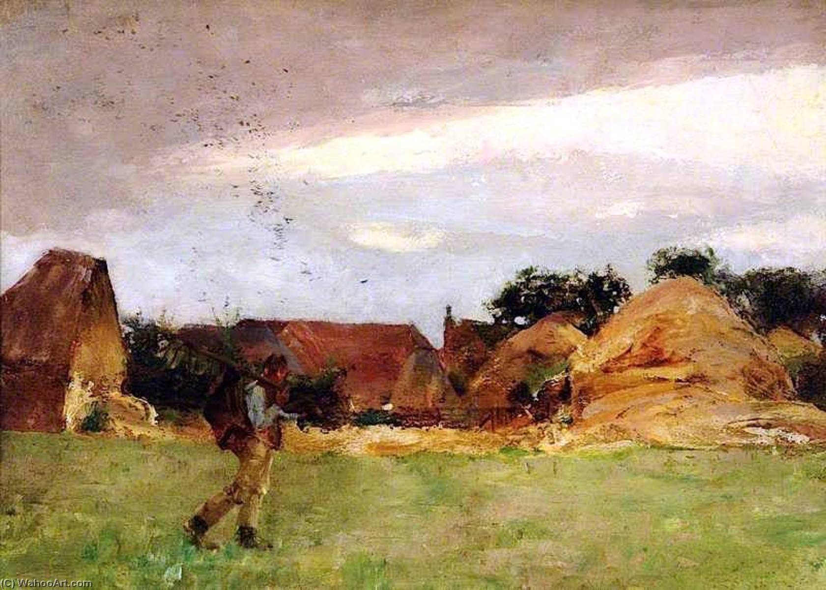 Purchase Oil Painting Replica Homeward, Sunset, 1890 by Sir David Scott ...