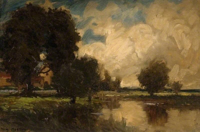 Get Paintings Reproductions Landscape with a Bridge, 1900 by Thomas ...