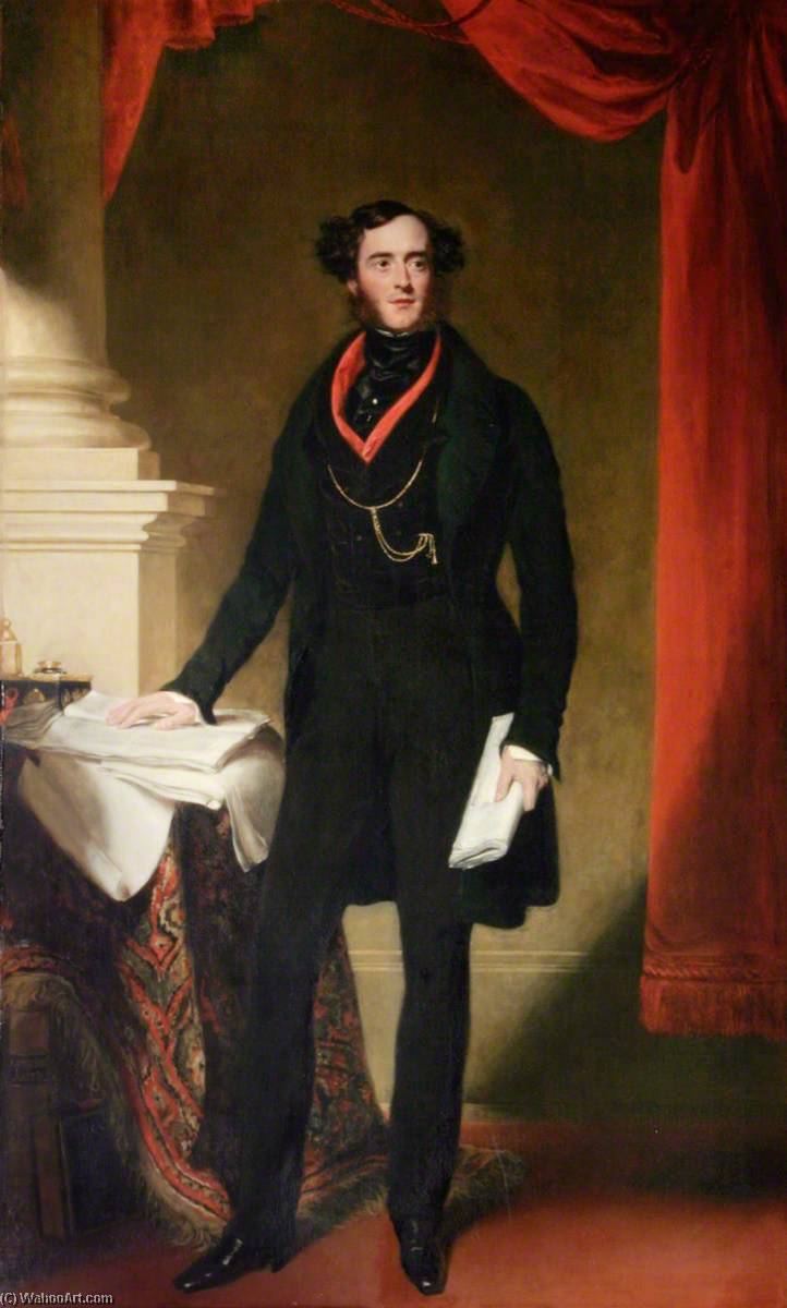 Oil Painting Replica Lord George Bentinck (1802–1848), MP for King`s ...