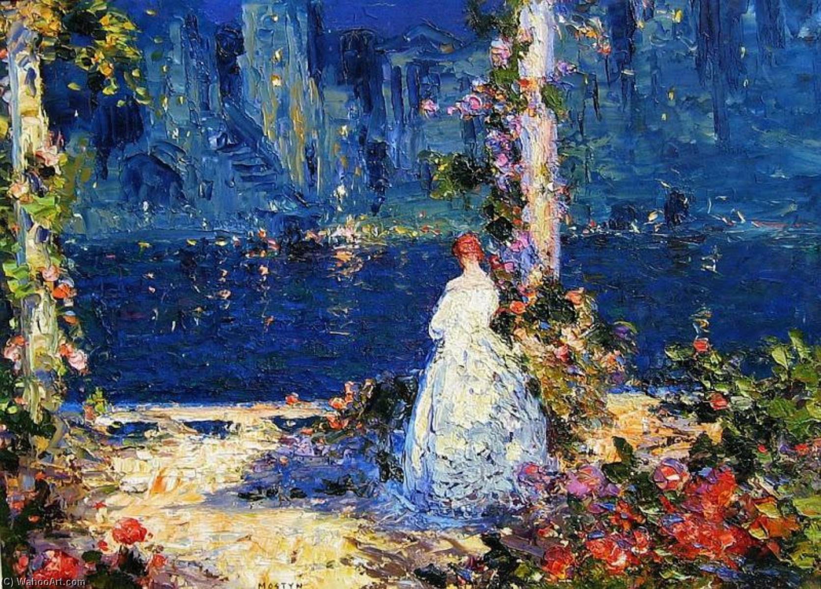 Get Art Reproductions Evening Reverie by Thomas Edwin Mostyn (1864-1930) | ArtsDot.com