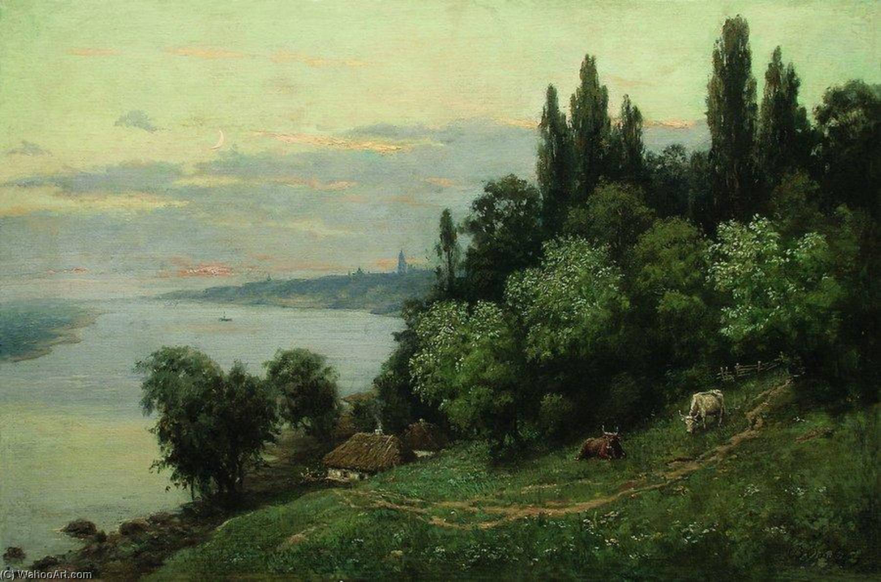 Order Artwork Replica Evening on the River, 1890 by Vladimir Orlovsky ...