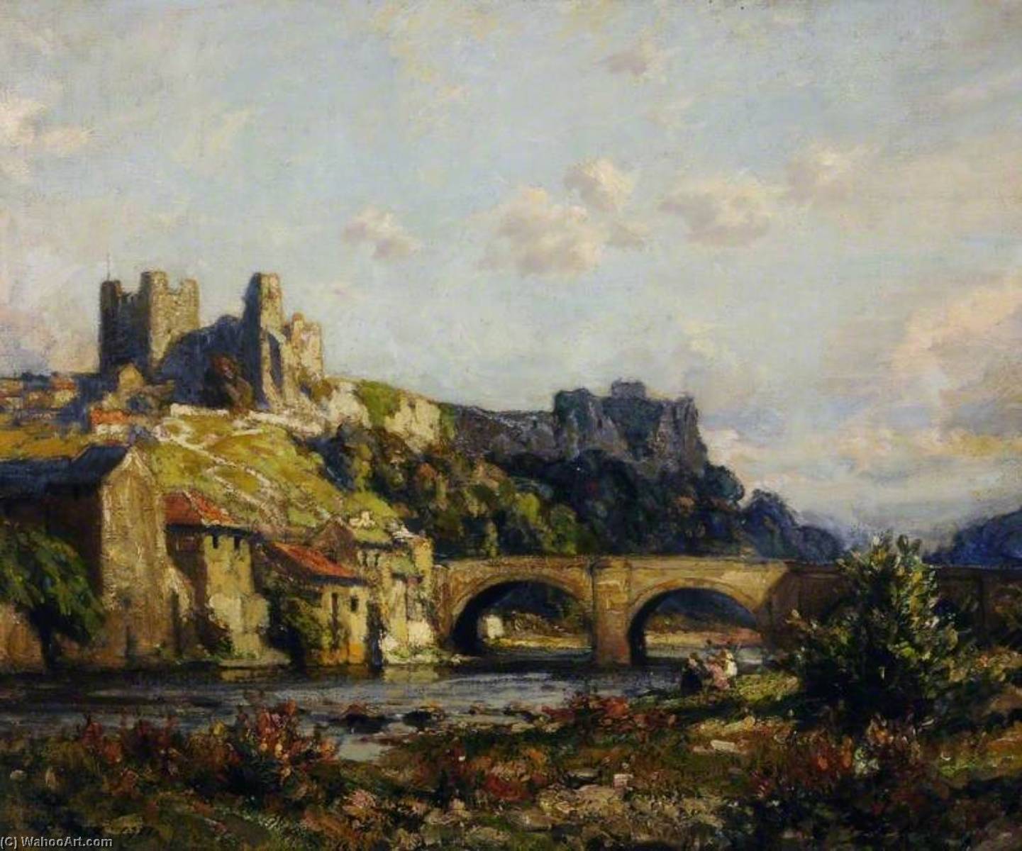 Kunstreproduktionen Richmond Castle, North Yorkshire, 1911 von Richard ...