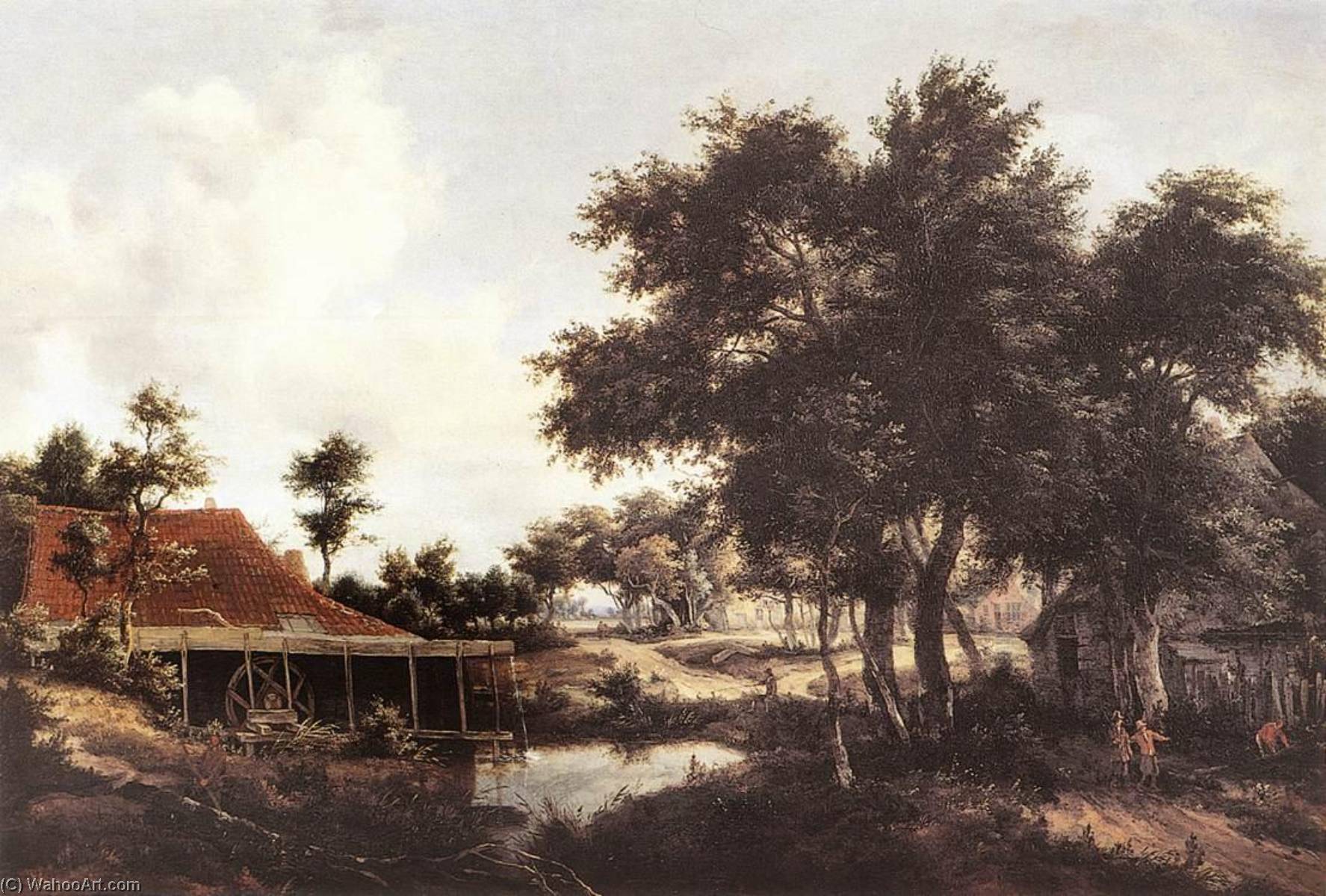 Purchase Oil Painting Replica The Water Mill, 1660 by Meyndert Hobbema ...