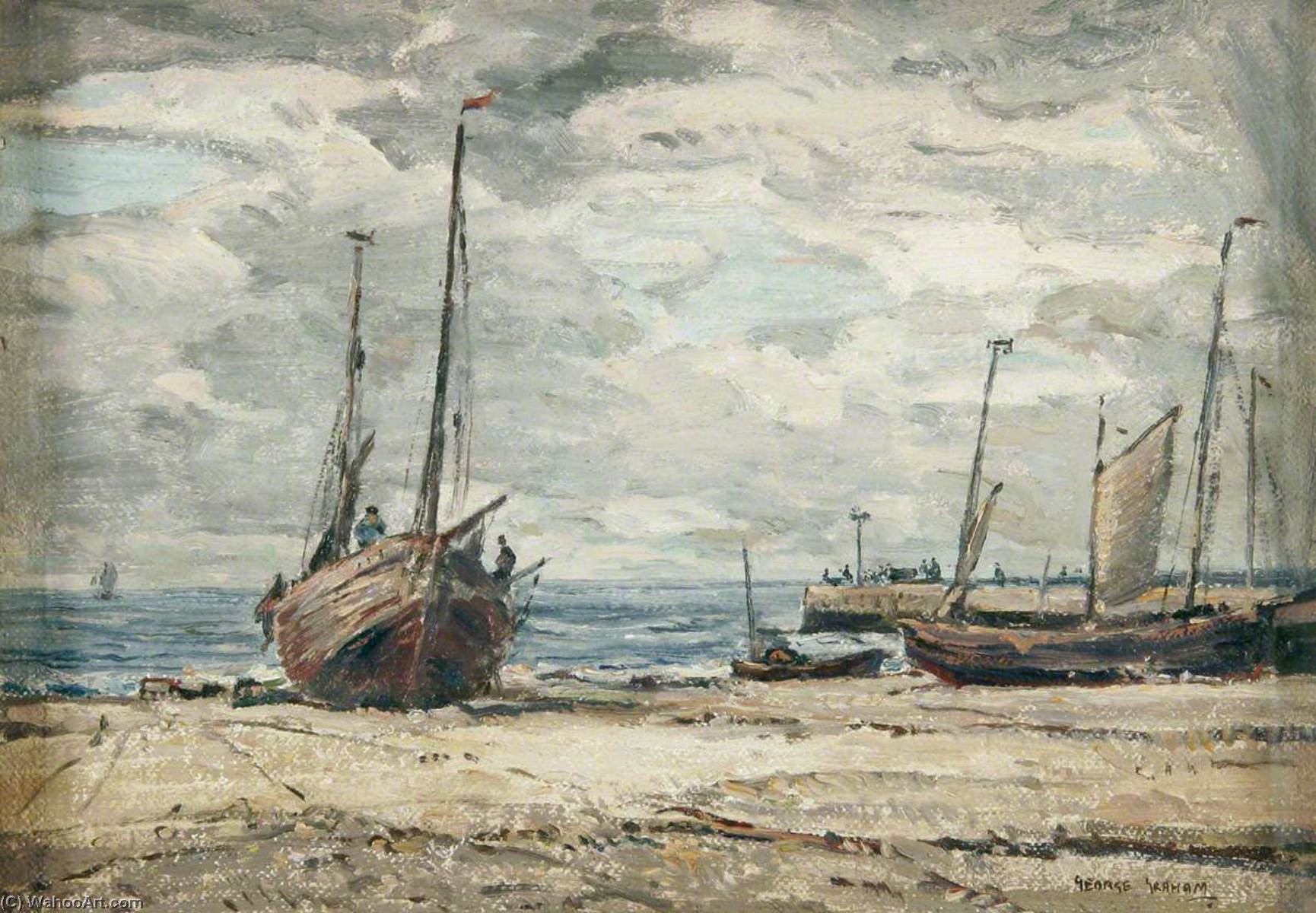 Get Art Reproductions Shipping Scene by George Graham (1881-1949 ...