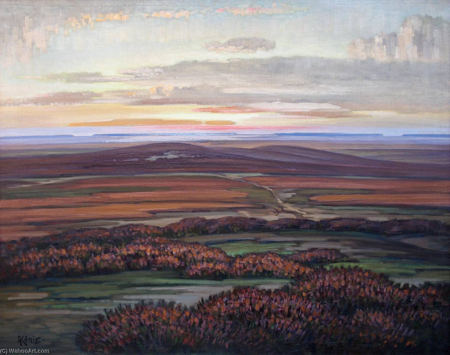 Get Art Reproductions Deutsch Dämmerung in der Heide, 1930 by Albert ...