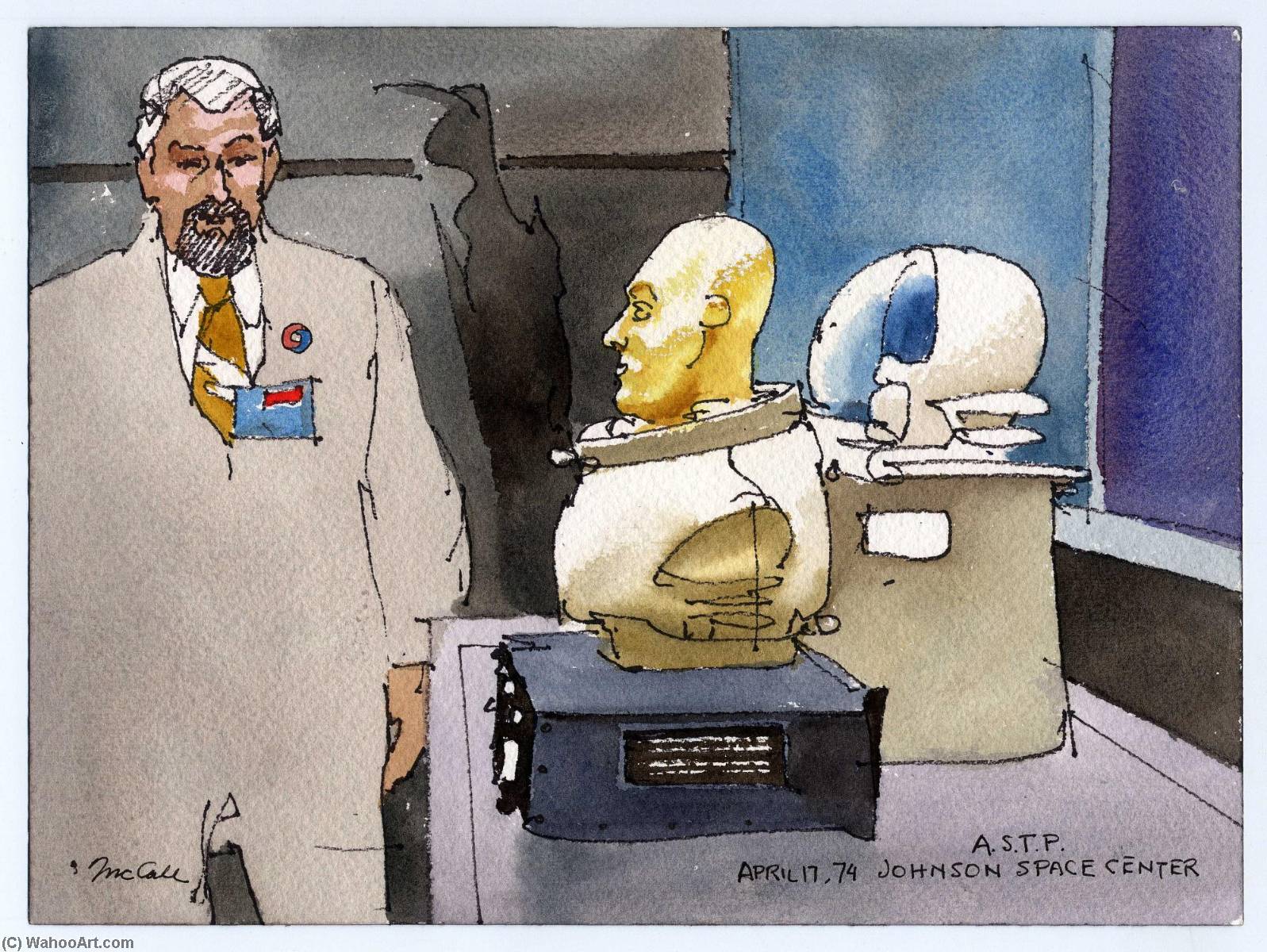 Apollo Soyuz Testprojekt Johnson Space Center, 1974 von Robert T Mccall ...