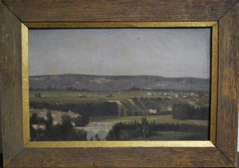 Buy Museum Art Reproductions Etude de paysage rivière et ponts by ...
