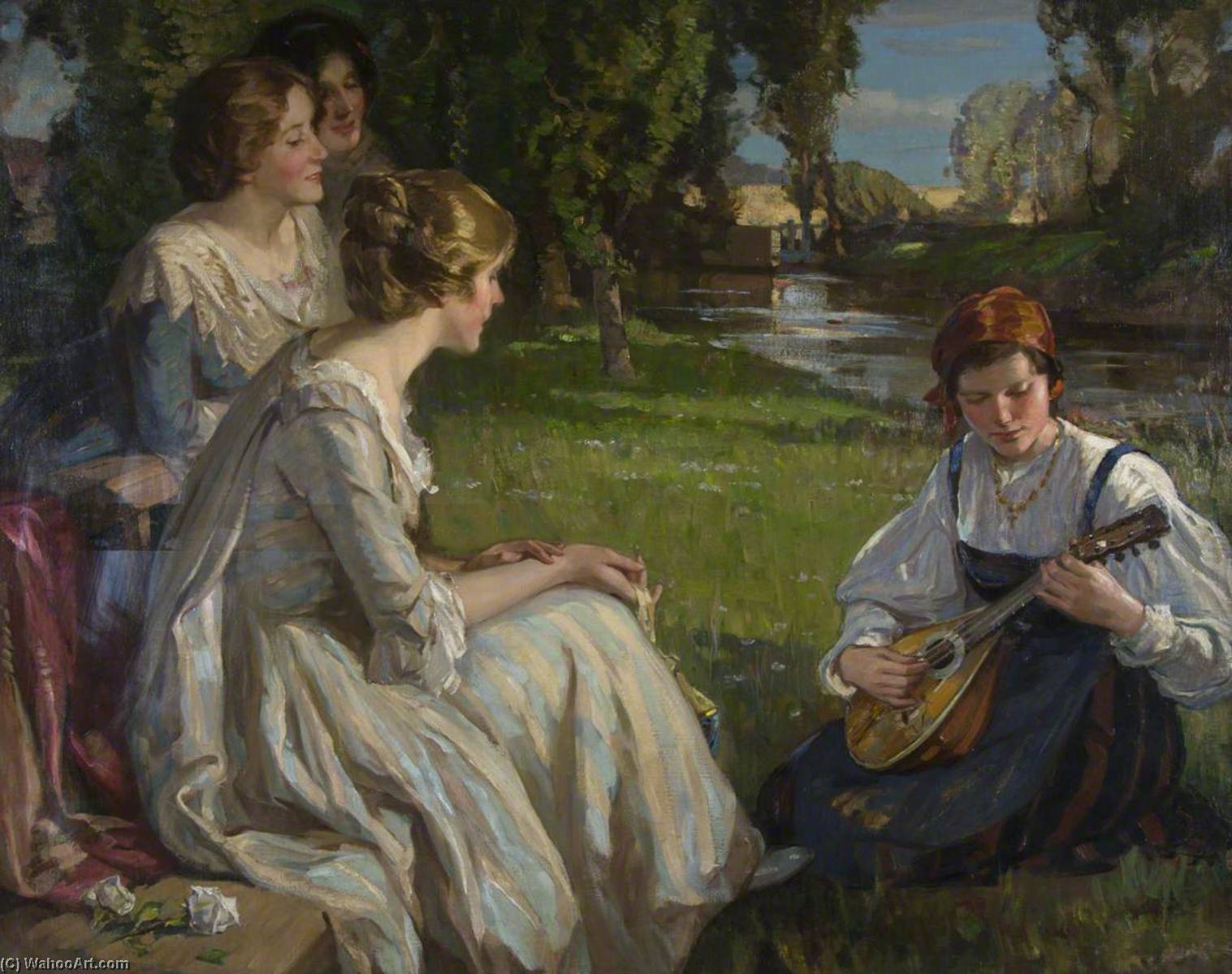 Obter Gravura De Qualidade De Museu A Glee Maiden por Robert Hope (1869 ...