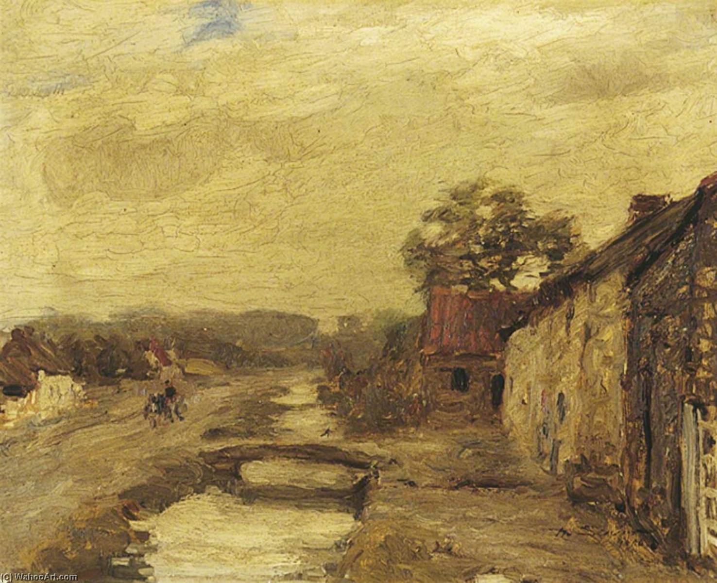 Purchase Oil Painting Replica A Grey Day, 1900 by Mark Senior (1864 ...