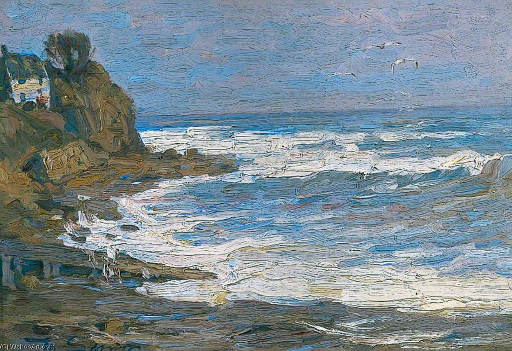 Art Reproductions Runswick Bay, 1925 by Mark Senior (1864-1927 ...