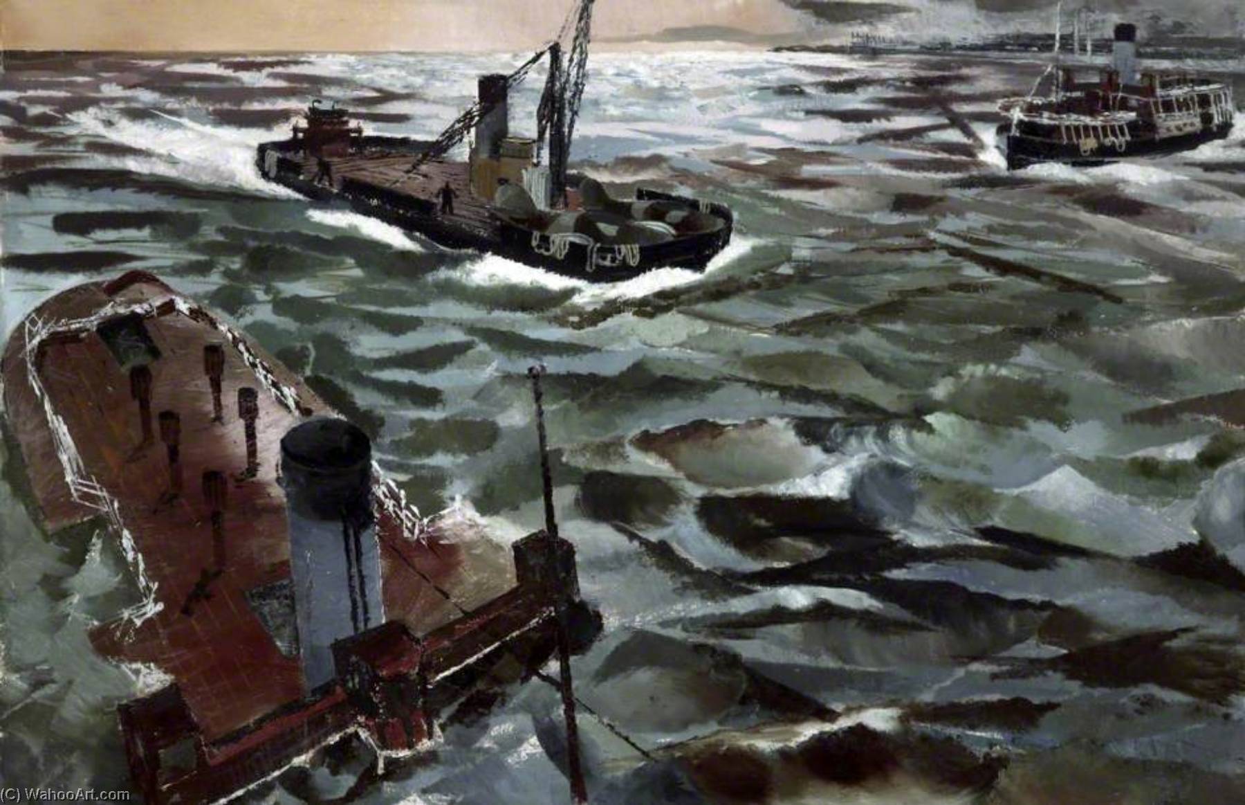 Reproductions De Peintures Seacombe Ferry en temps de guerre, 1941 de ...