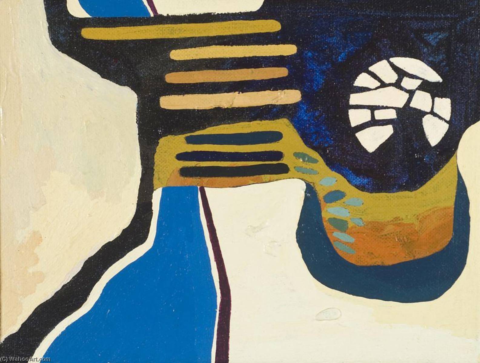 In The Moon`s Middle, 1970 by Bernie Casey (1939-2017) Bernie Casey ...