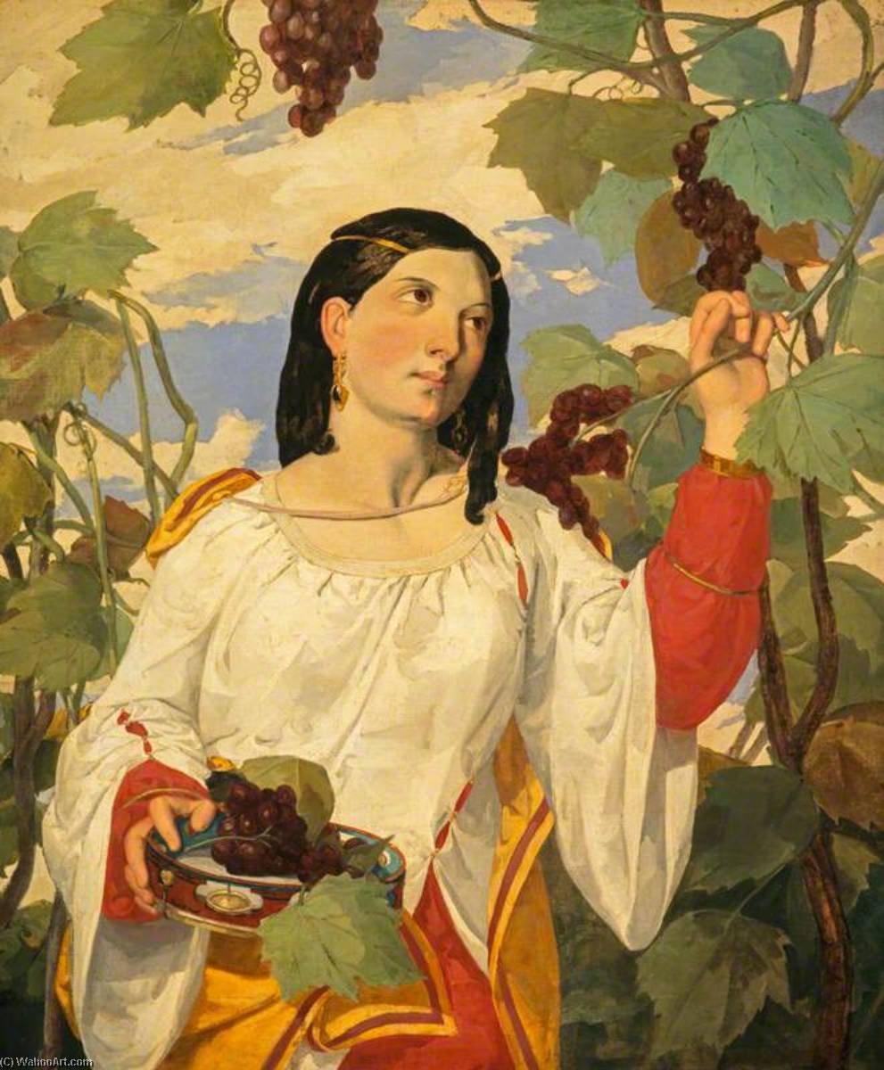 Buy Museum Art Reproductions The Vintager, 1835 by David Scott (1806 ...