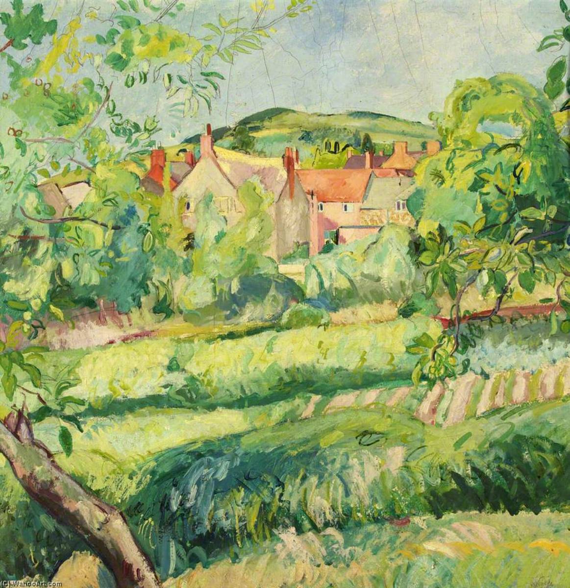 Paintings Reproductions Towards Golden Cap by Edward Wolfe (Inspired By ...