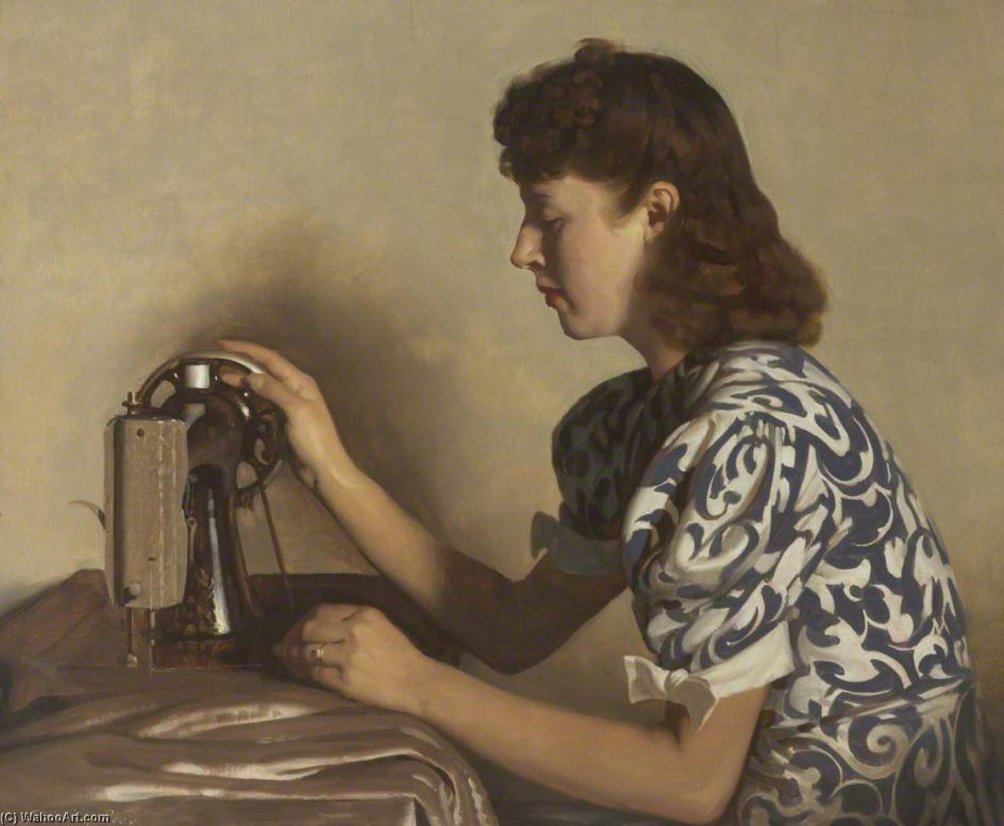 Purchase Oil Painting Replica The Seamstress, 1941 by Stanley Reed ...