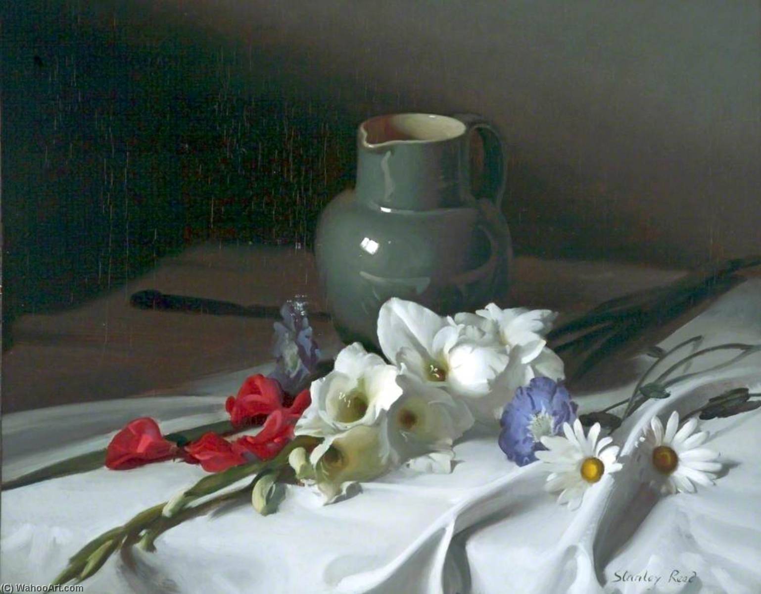 Get Paintings Reproductions Gladiolus and Attendants by Stanley Reed ...