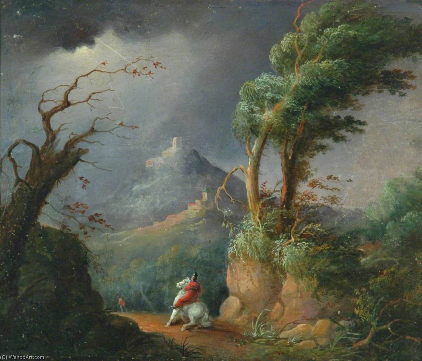 Oil Painting Replica A Thunderstorm by William Hilton Ii (1786-1839 ...