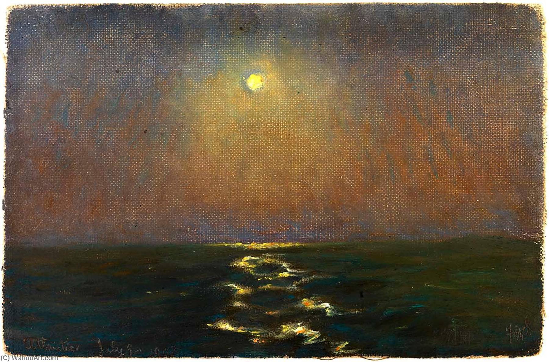 Get Art Reproductions Moonlight, Atlantic Ocean, 1903 by Frank Wilbert ...