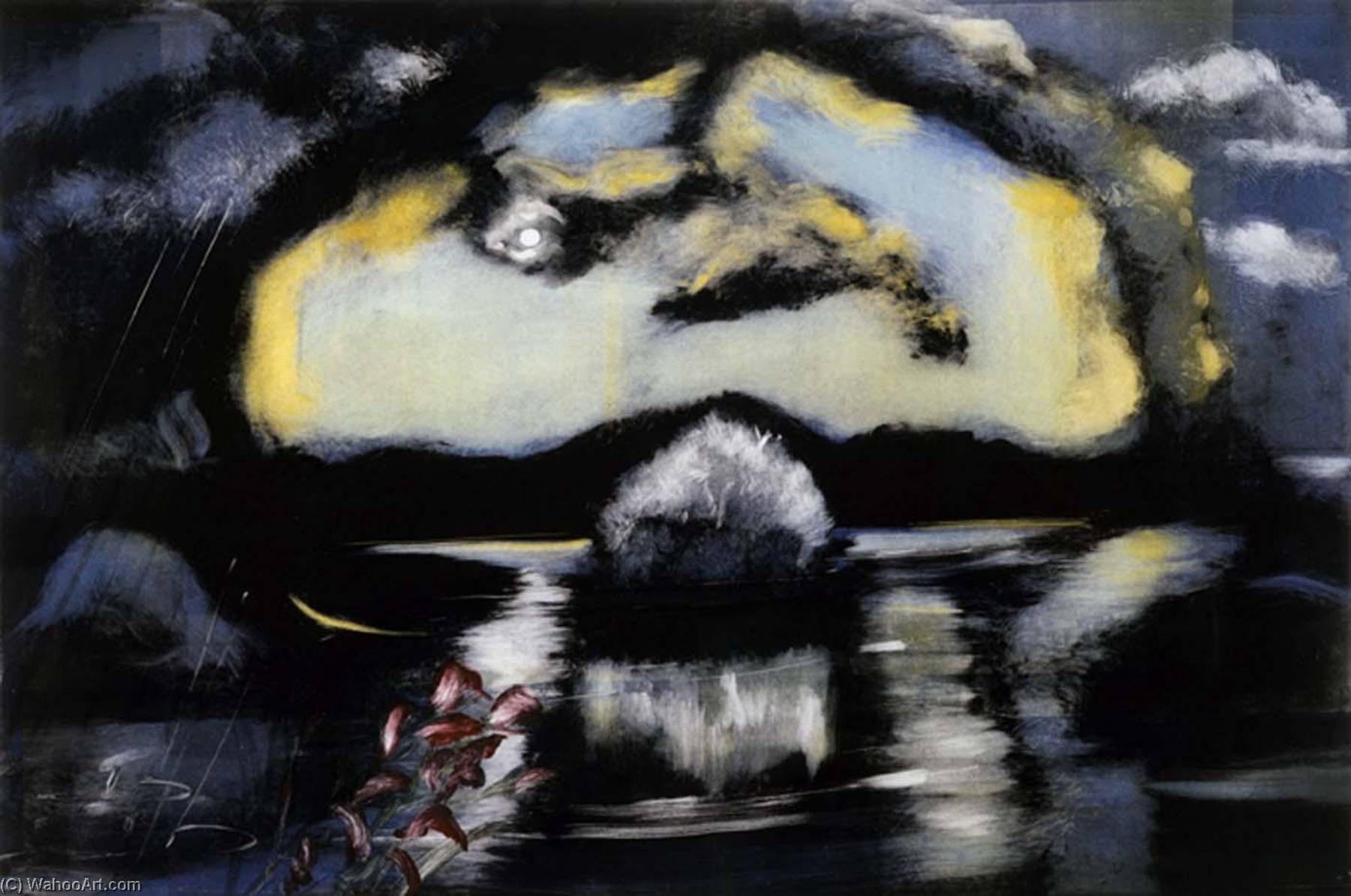 Island in Moonlight, 1987 by Michael Mazur (1935-2009) Michael Mazur ...