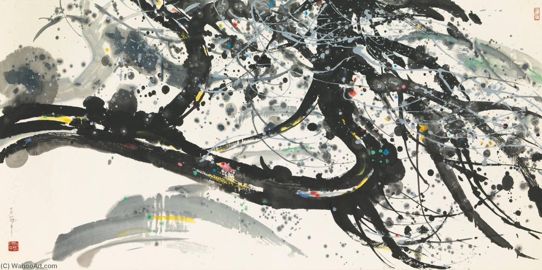 ABSTRACTION by Wu Guanzhong (1919-2010, China) Wu Guanzhong | ArtsDot.com
