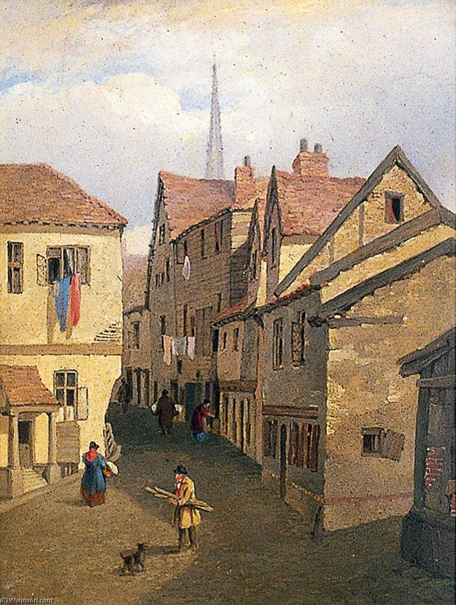 Museum Art Reproductions Old Houses, Elm Hill, Norwich by Henry Ninham ...
