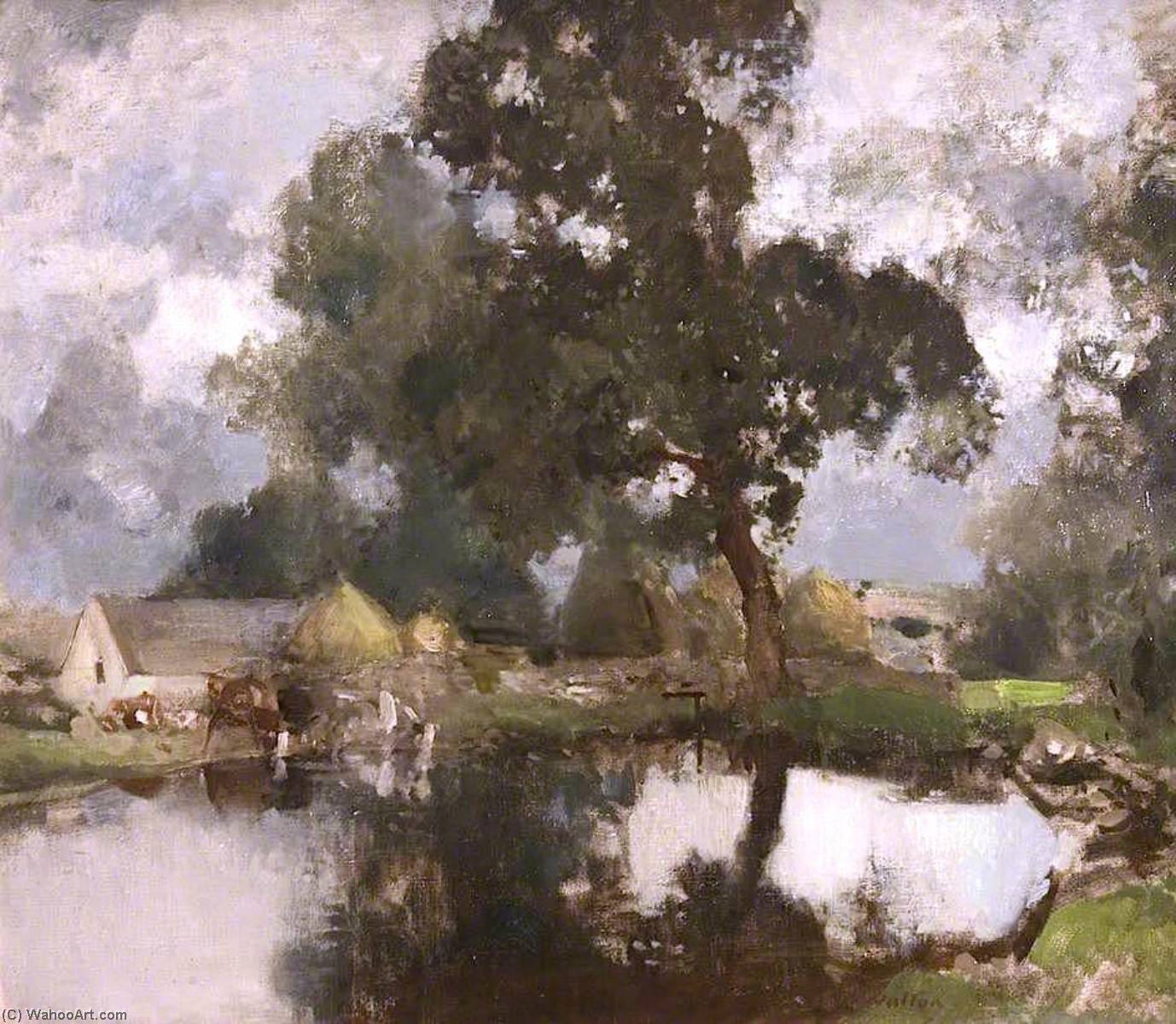 Get Paintings Reproductions The Horse Pool, New Abbey by Edward Arthur ...
