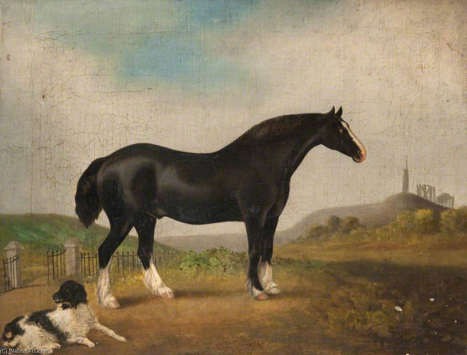 Black Horse and a Dog by James Howe James Howe | ArtsDot.com