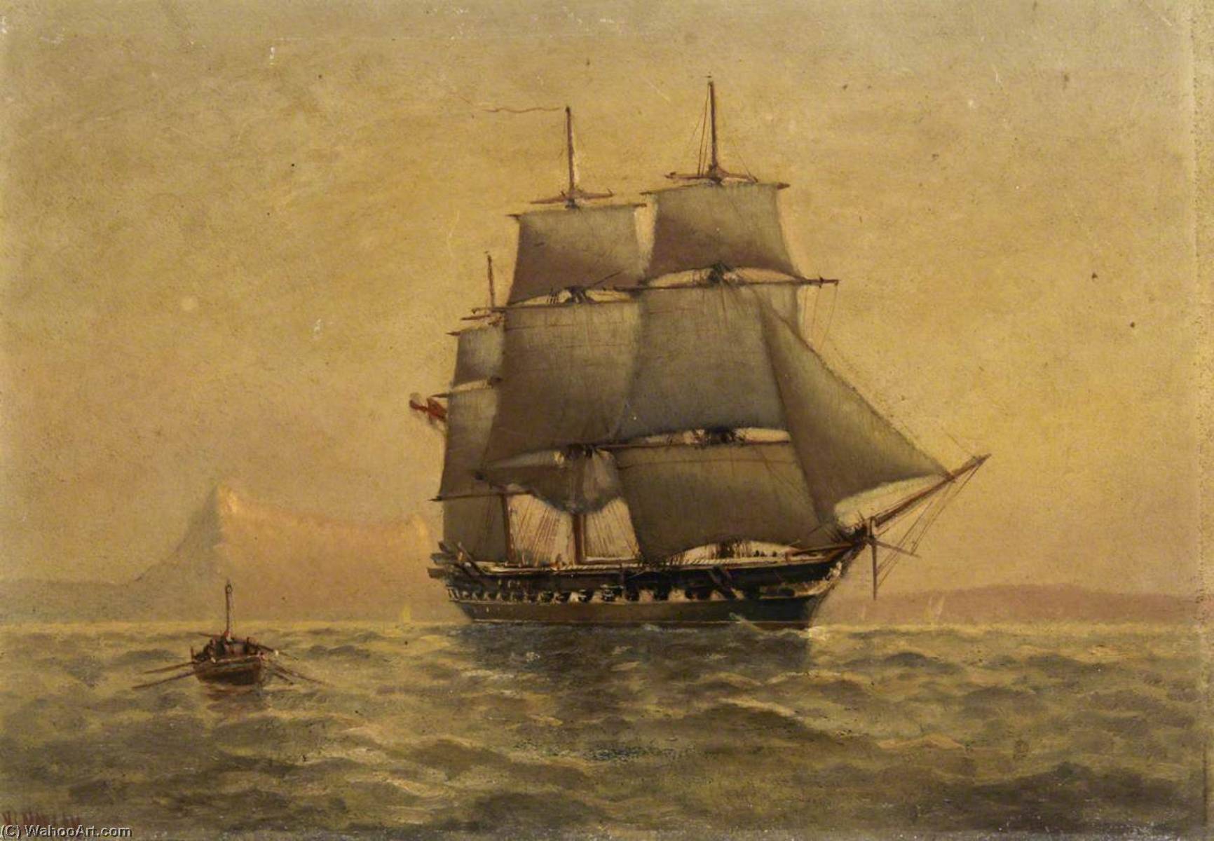 Get Art Reproductions The Screw Frigate HMS `Immortalite`, 1859 by ...