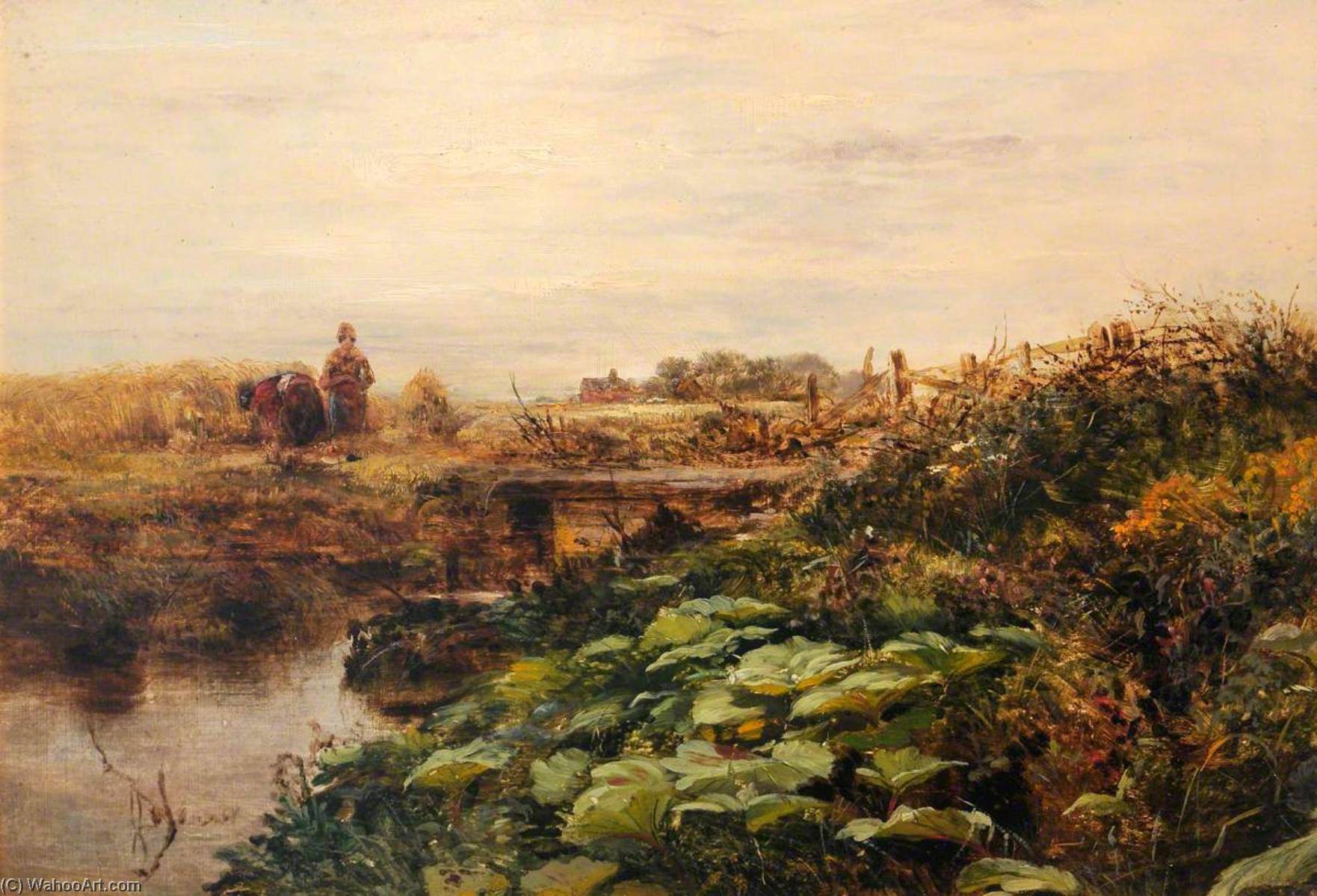 Museum Art Reproductions A Bit of Harvest, 1856 by Robert Tonge (1823 ...