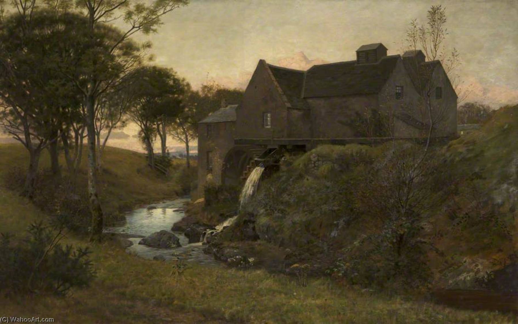 Old Water Mill Paintings