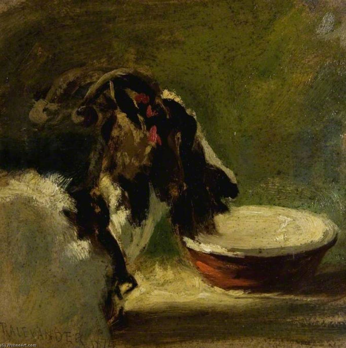 Buy Museum Art Reproductions Head of a Goat, 1874 by Robert L Alexander ...