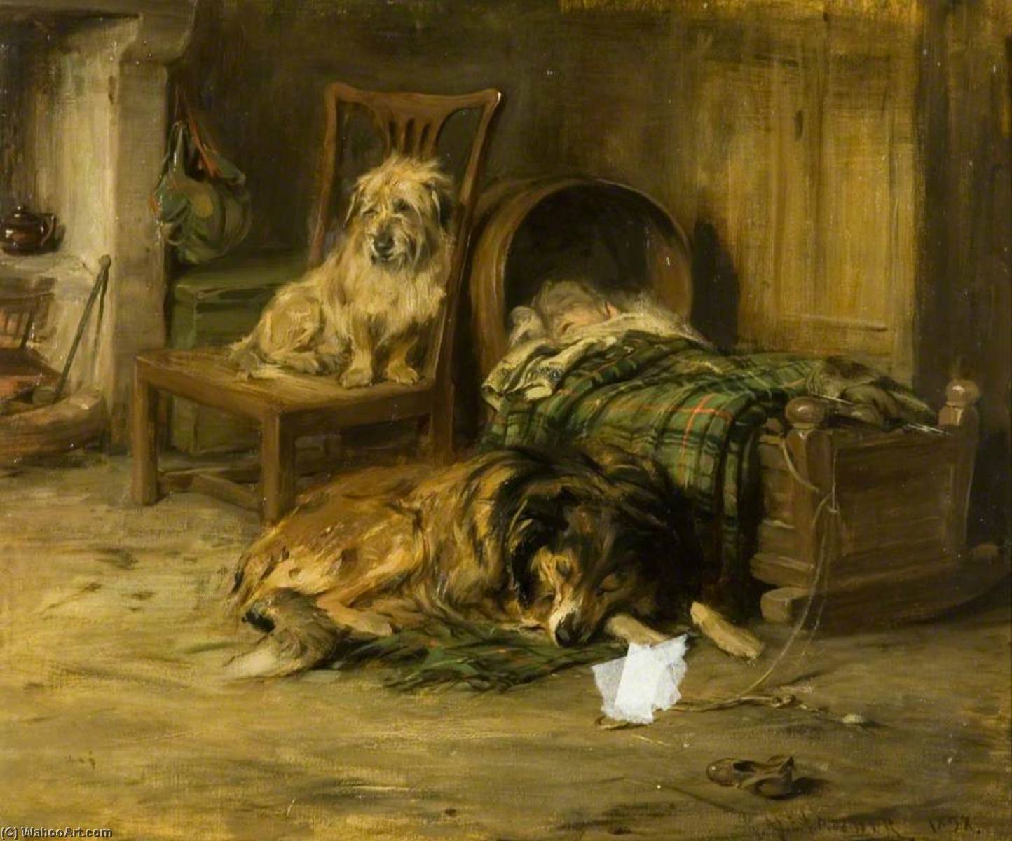 Buy Museum Art Reproductions Drowsy Cronies, 1898 by Robert L Alexander ...