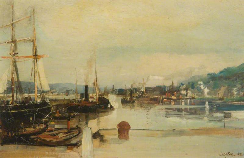 Buy Museum Art Reproductions View on the Clyde, 1870 by James Kay (1858 ...