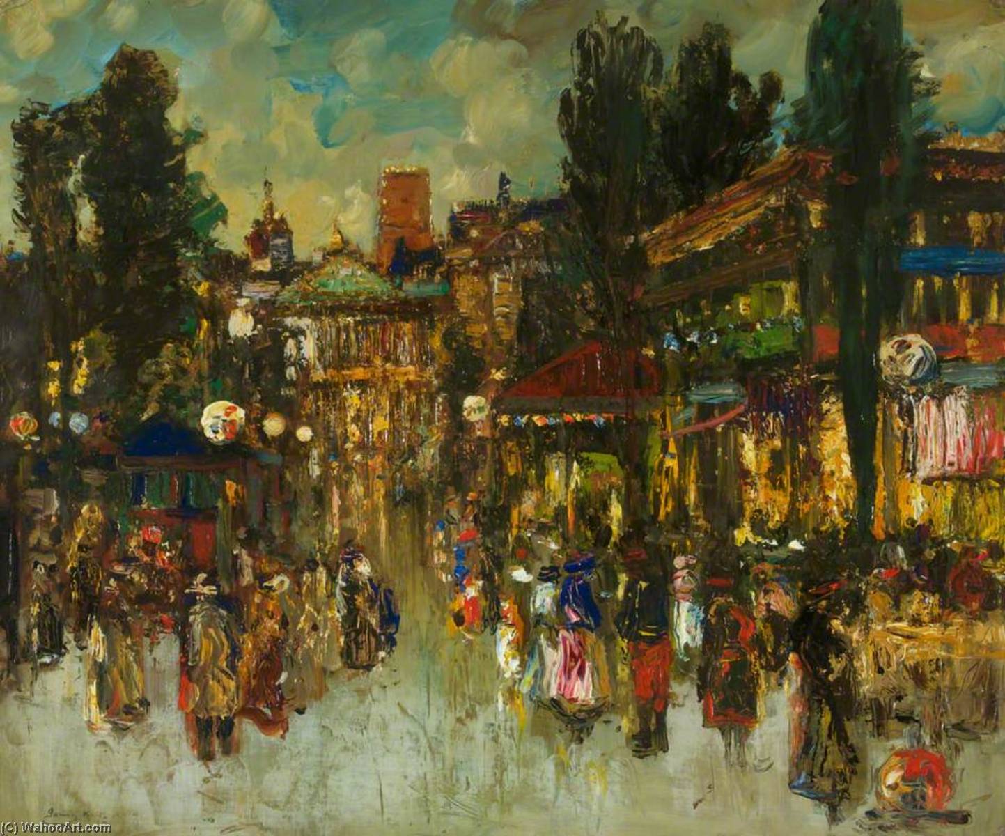 Buy Museum Art Reproductions The Carnival by James Kay (1858-1942 ...