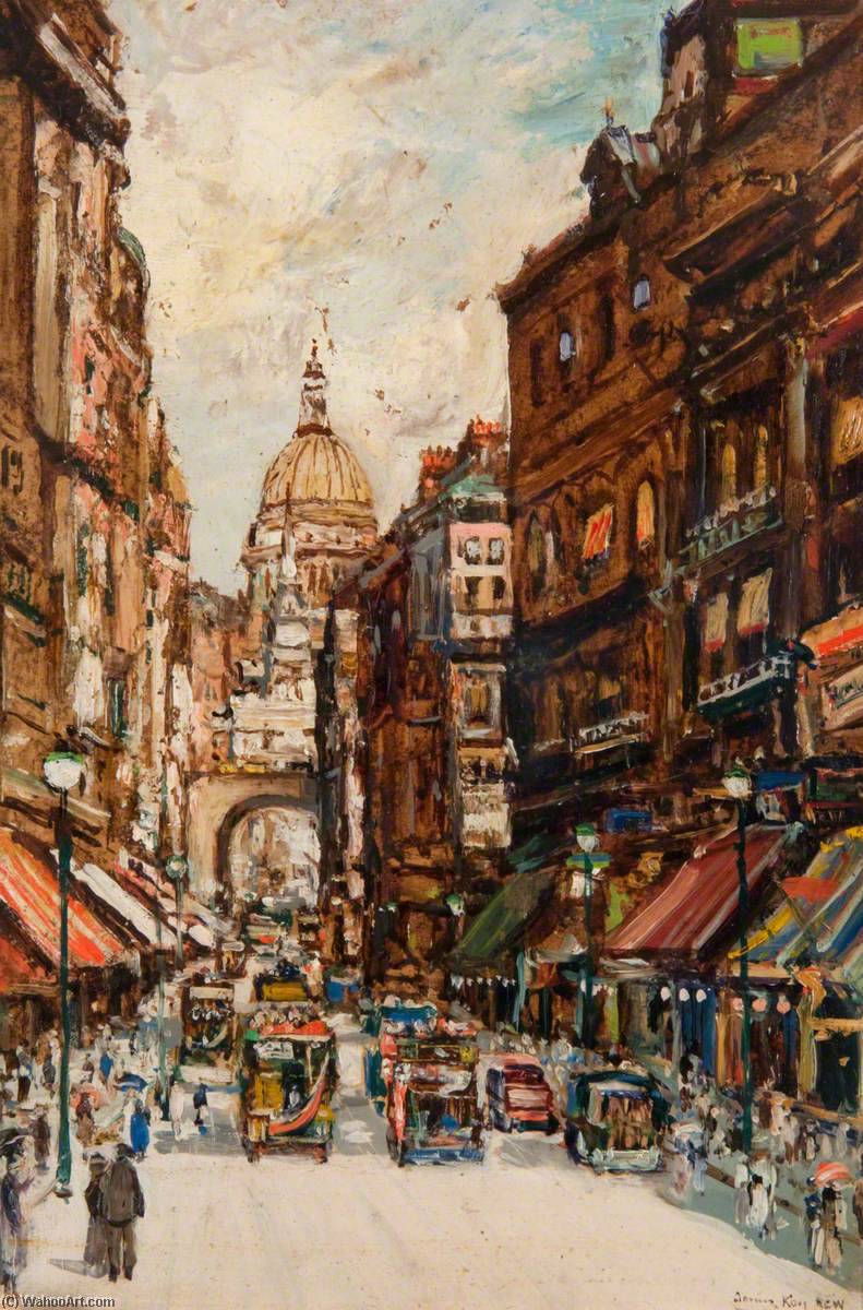 Get Art Reproductions Ludgate Hill, London by James Kay (1858-1942 ...