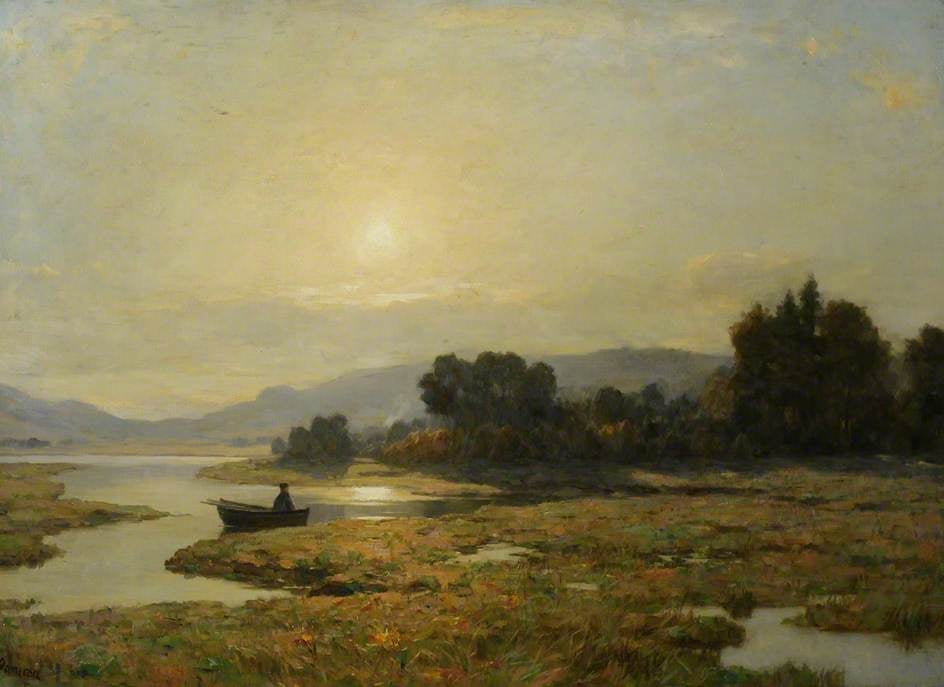 Museum Art Reproductions On the Tay near Perth by Duncan Cameron (1837 ...