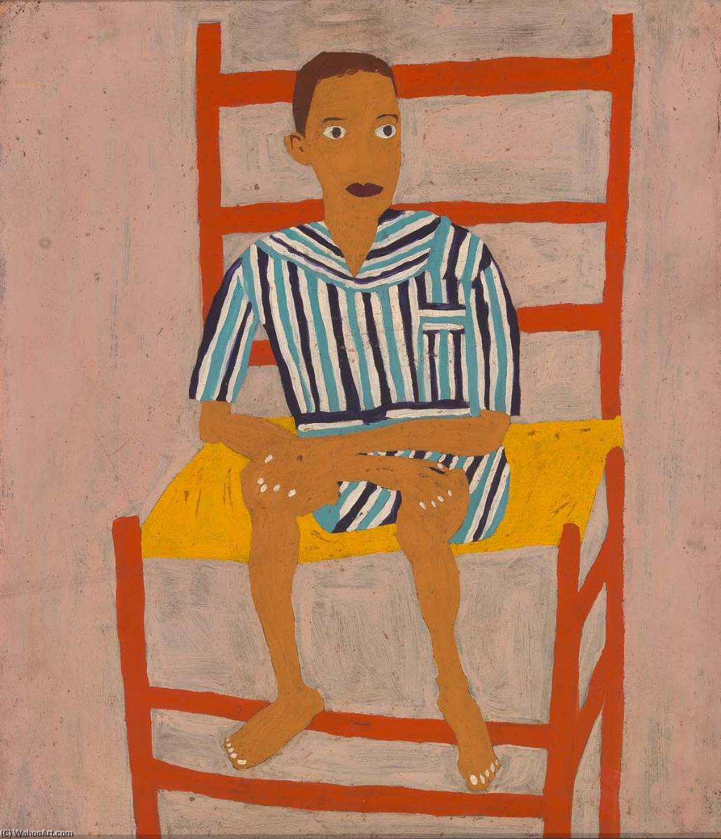 Oil Painting Replica School Boy, 1945 by William Henry Johnson ...