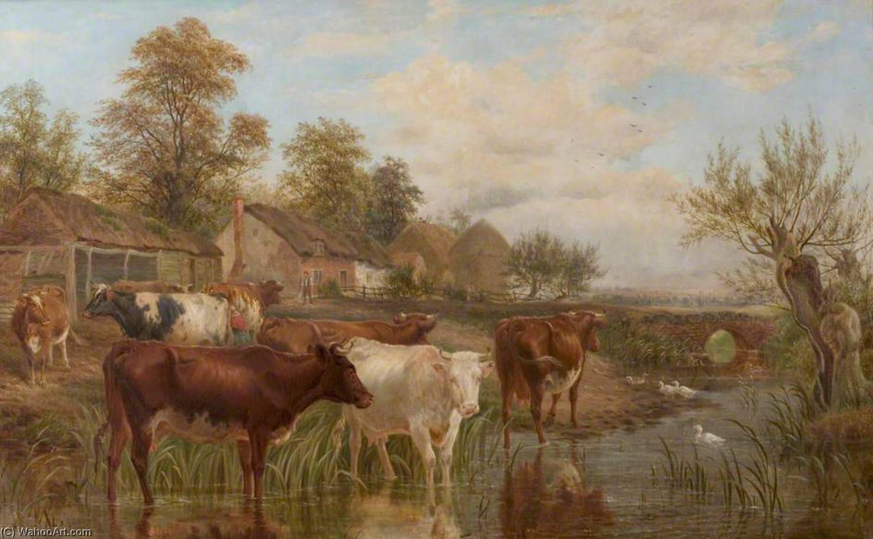 Get Paintings Reproductions Lady Lea Farm, 1892 by James Walsham ...